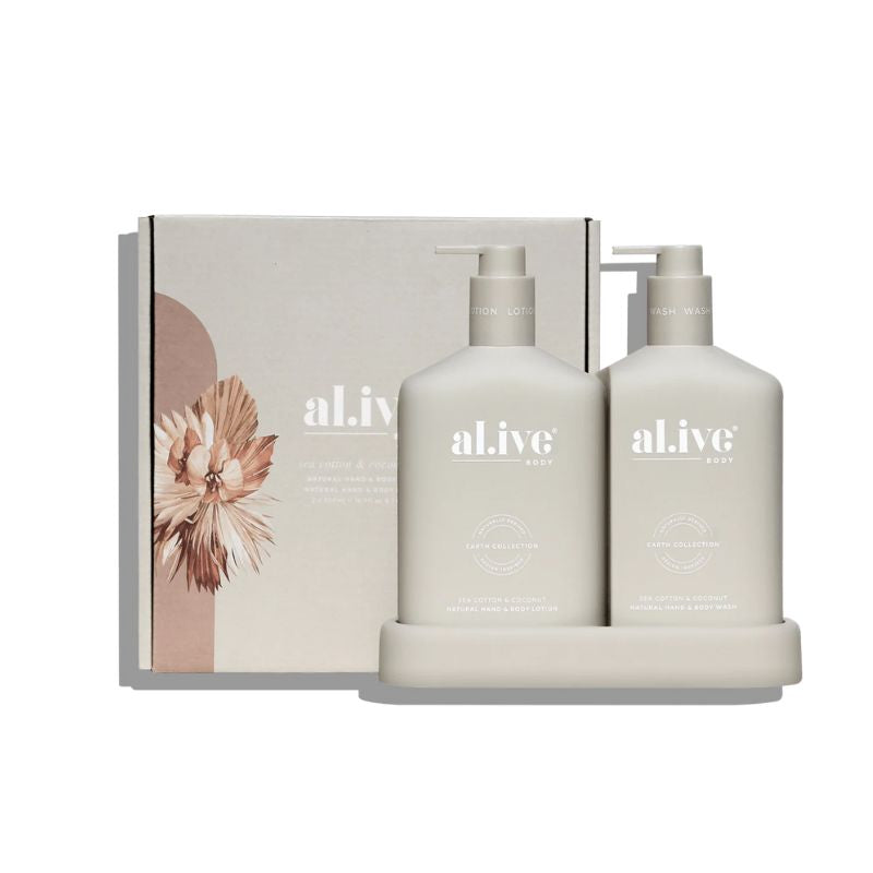 Alive Body Duo- Wash & Lotion | Sea Cotton & Coconut – Wishing you well